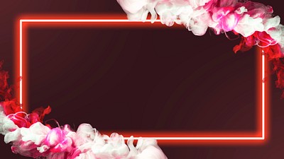 Glowing neon frame red psd | Premium PSD - rawpixel