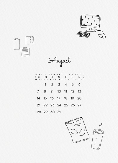 2022 August calendar, aesthetic monthly | Premium Photo - rawpixel