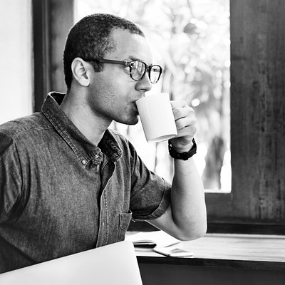 A man having a cup | Free Photo - rawpixel