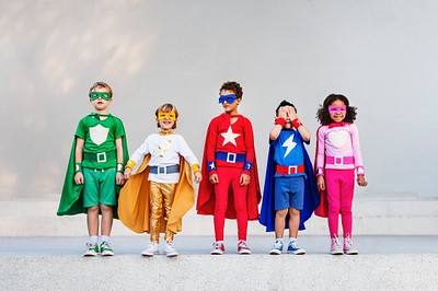 Superhero kids with superpowers | Free Photo - rawpixel