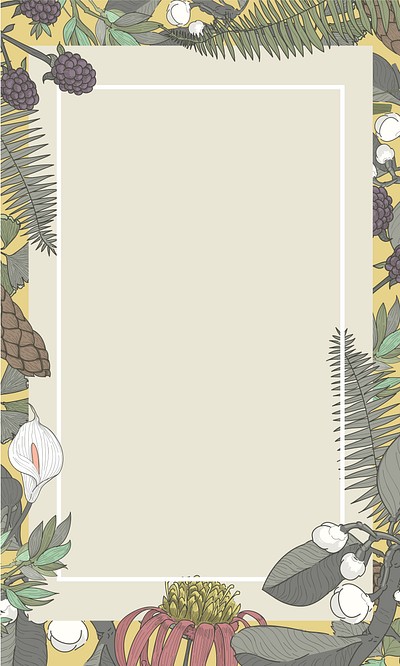 Illustration nature plant frame design | Premium Vector - rawpixel