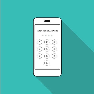 Illustration mobile phone enter password | Premium Vector - rawpixel