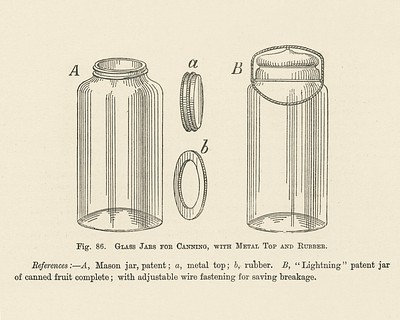 Vintage illustration of canning, jars, | Free Photo Illustration - rawpixel