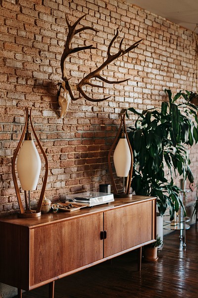 Mid century modern decorated loft | Premium Photo - rawpixel