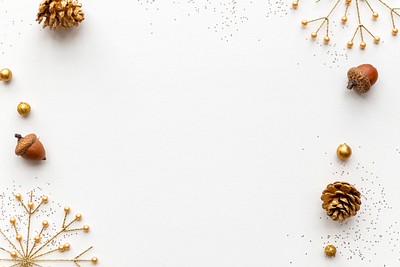 Festive golden Christmas frame vector | Premium Photo - rawpixel