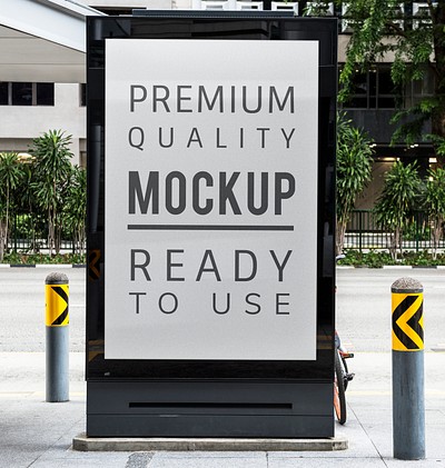 Mockup of a sign board | Premium PSD Mockup - rawpixel
