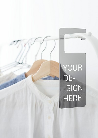 Shirt clothing rack tag mockup | Premium PSD Mockup - rawpixel