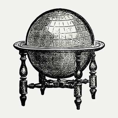 Vintage European style atlas engraving. | Free Photo Illustration ...