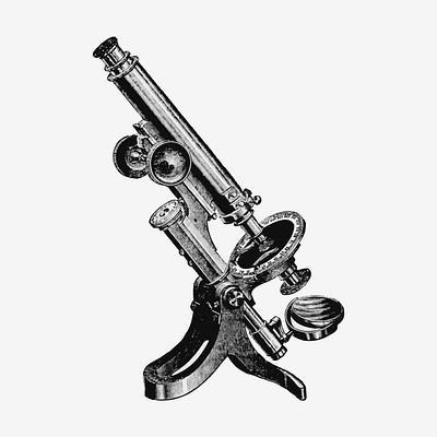 Vintage Victorian style microscope engraving. | Free Photo Illustration ...
