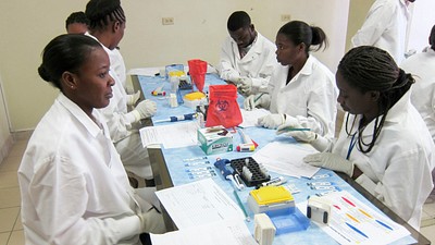 Laboratory technicians working together. Original | Free Photo - rawpixel