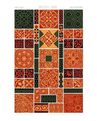 Vintage pattern wall art print | Premium Photo - rawpixel