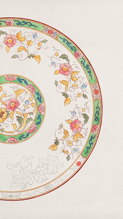 Design Plate (1880-1910) painting high | Free Photo Illustration - rawpixel