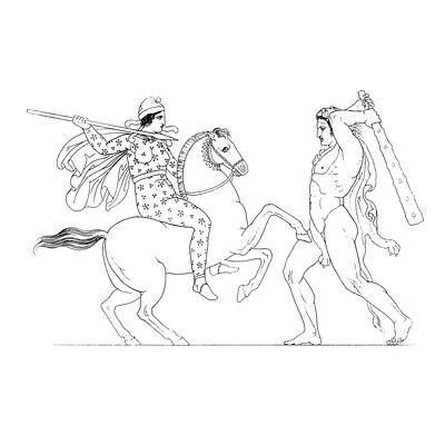 Hercules & Hippolita An illustration | Free Photo Illustration - rawpixel