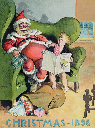 Christmas 1896 (1896) by J. | Free Photo Illustration - rawpixel