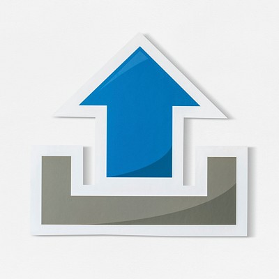 Symbol of upload technology icon | Premium PSD - rawpixel