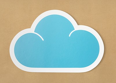 Blue cloud cut out icon | Free Photo - rawpixel