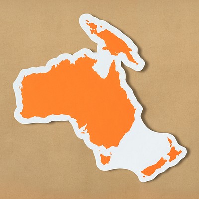 Free blank map Australia and | Premium Photo - rawpixel