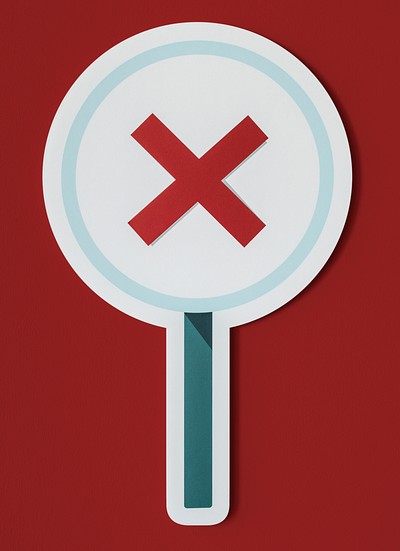 Incorrect red cross rejection icon | Free Photo - rawpixel