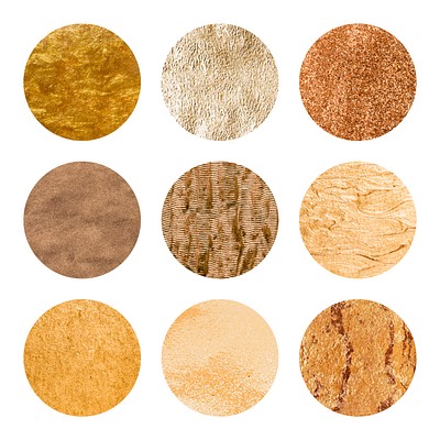 Set of round bronze texture | Premium Vector - rawpixel