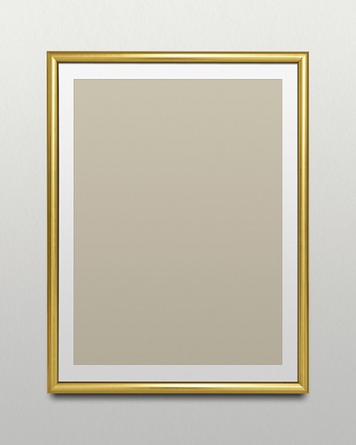 Gold picture frame mockup illustration | Premium PSD Mockup - rawpixel