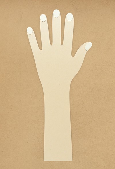 Paper craft of hand icon | Premium PSD - rawpixel