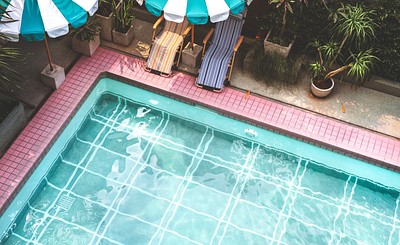Swimming pool in summer time | Premium Photo - rawpixel