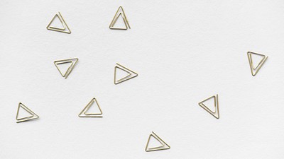 Minimal golden paperclips set transparent | Premium PNG - rawpixel