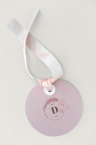 Purple floral design label mockup | Premium PSD Mockup - rawpixel