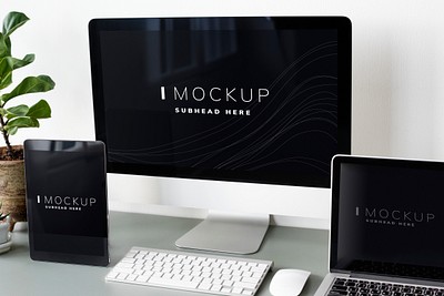 Set digital devices screen mockup | Premium PSD Mockup - rawpixel