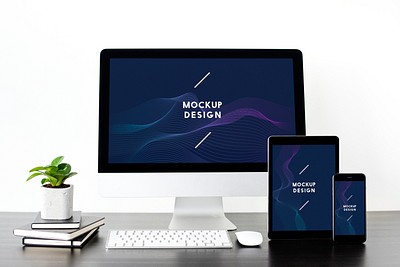 Set of digital devices screen | Premium PSD Mockup - rawpixel