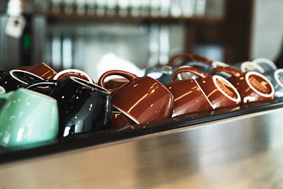 Upside coffee mugs and cups | Free Photo - rawpixel