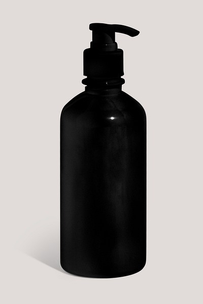 Black skin care bottle design | Premium PNG Sticker - rawpixel