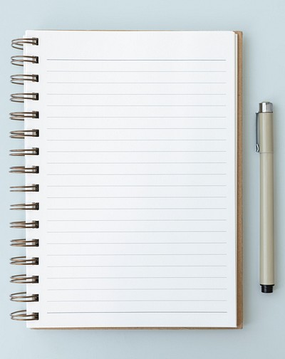 Blank plain white notebook page | Free Photo - rawpixel