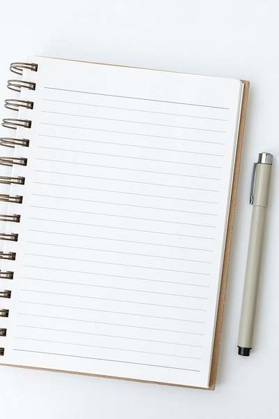 Blank plain white notebook page | Premium PNG - rawpixel
