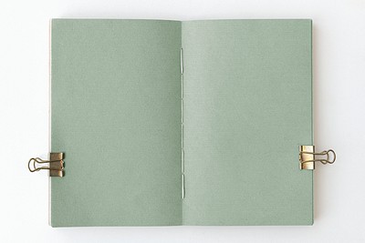 Blank plain green notebook page | Premium PSD Mockup - rawpixel