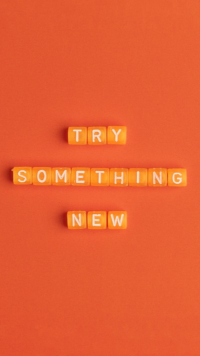 TRY SOMETHING NEW beads text | Free Photo - rawpixel