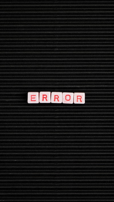 ERROR alphabet letter beads typography | Free Photo - rawpixel