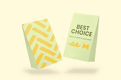 Paper bag packaging mockup psd | Premium PSD Mockup - rawpixel