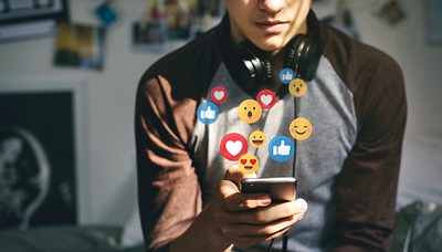 Young man watching live streaming | Premium Photo - rawpixel