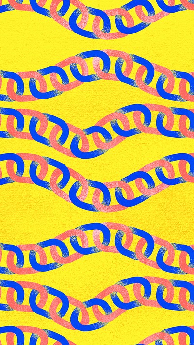 Cute chain pattern phone wallpaper, | Free Photo - rawpixel