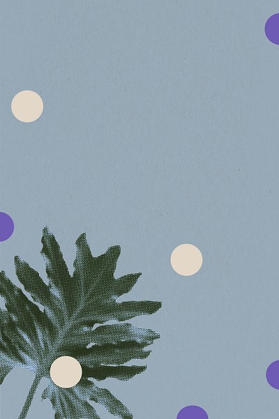 Blue tropical background, retro wallpaper | Free Photo - rawpixel