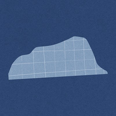 Blue png abstract shape sticker | Premium PNG - rawpixel