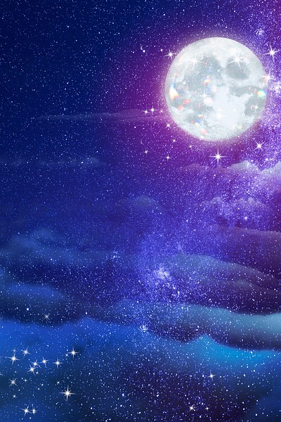 Aesthetic moon background, cloud design | Premium Photo - rawpixel