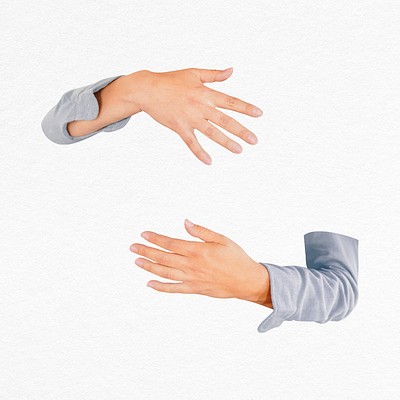 Woman arms hugging, isolated white | Free Photo - rawpixel