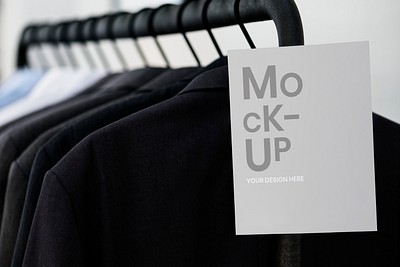 Clothing rack sign mockup | Premium PSD Mockup - rawpixel