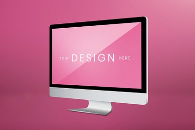 Blank computer screen mockup design | Premium PSD Mockup - rawpixel