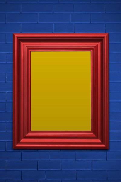 Red photo frame mockup | Premium PSD Mockup - rawpixel