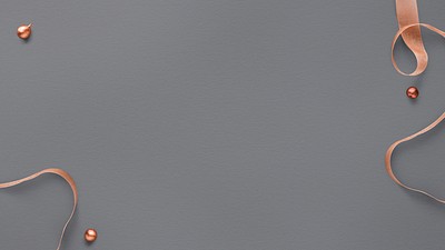 Rose gold ribbon gray social | Premium PSD - rawpixel