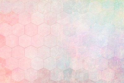 Pastel hexagon patterned background design | Premium PNG - rawpixel