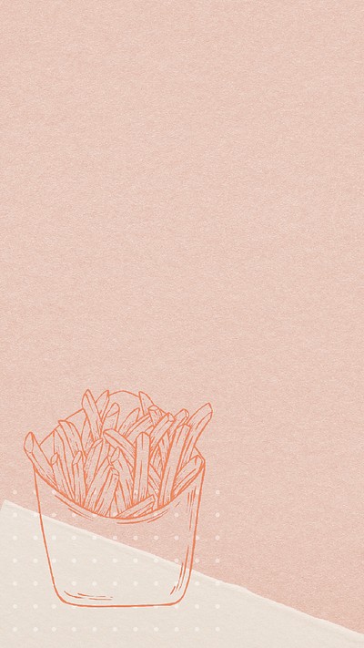 Hand drawn french fries background | Premium Photo - rawpixel